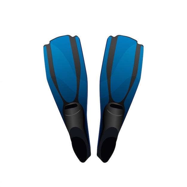 Vibrant Blue Diving Fins for Underwater Adventure | Jiffy Designs