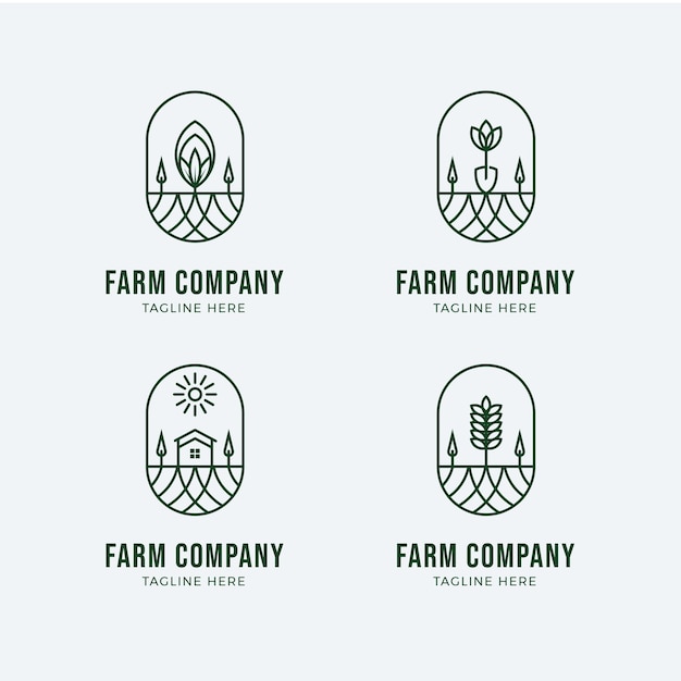 Rustic Farm Symbols: Minimalist Logos for Agricultural Ventures | Jiffy ...