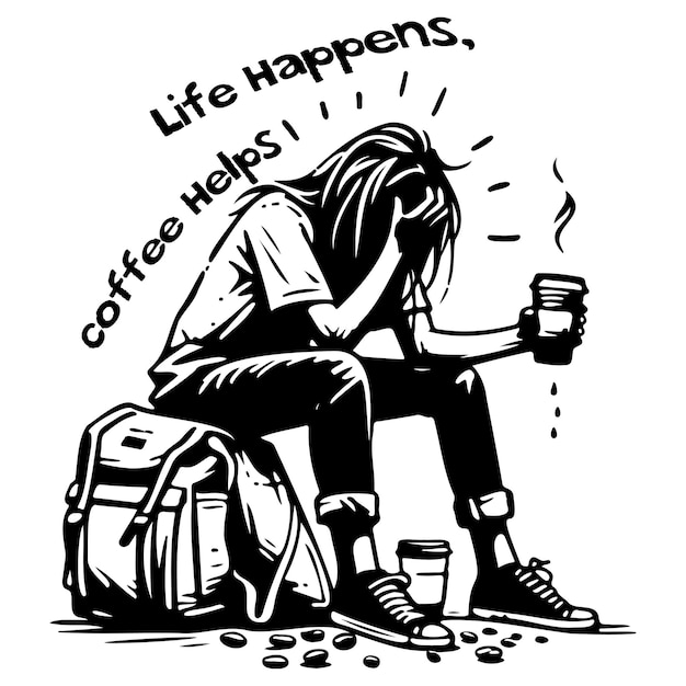 Poignant Depiction: Hardships of Life Captured in Striking Illustration ...