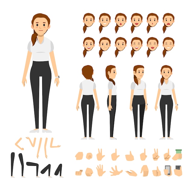 Diverse Female Character Creation Kit with Customizable Facial ...