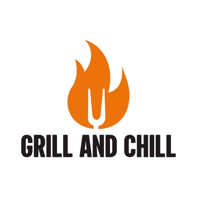 Vibrant Flame Icon for Grill and Chill Designs | Jiffy Designs