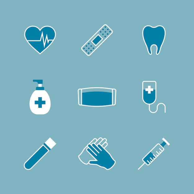 Comprehensive Medical Icon Collection Showcasing Healthcare Essentials ...