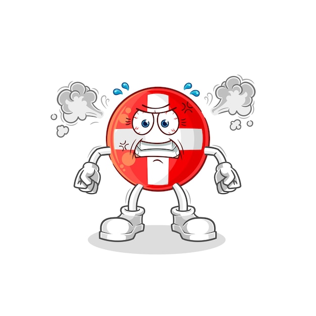 Angry Stop Sign Cartoon Character Emitting Steam | Jiffy Designs