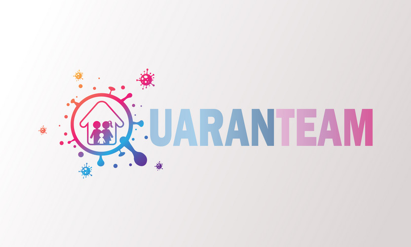 Quaranteam Social Logo To Stay At Home. Coronavirus Quarantine, Virus ...