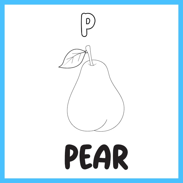 Minimalist Pear Illustration with Playful Typography | Jiffy Designs