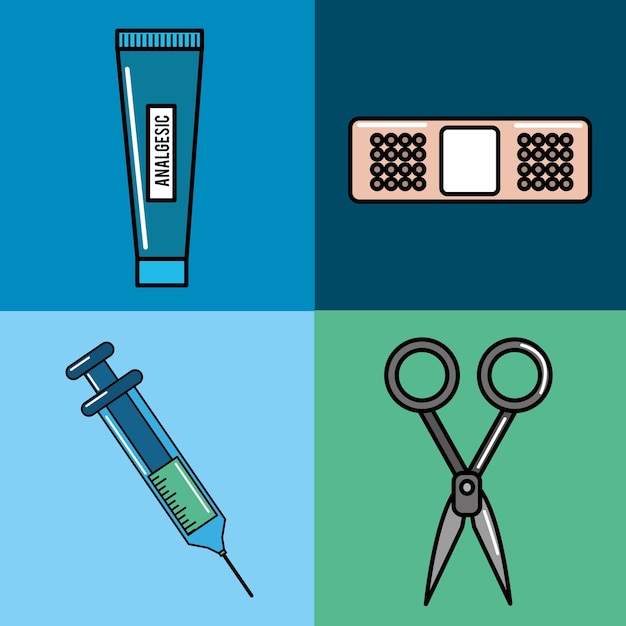 Grooming Essentials: Razor, Toothpaste, Syringe, and Scissors ...