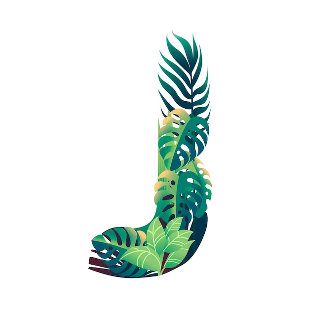 Vibrant Tropical Leaves Forming a Cowboy Boot Silhouette | Jiffy Designs