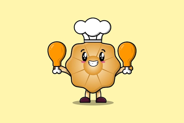 Cheerful Honey-Themed Chef Mascot with Cooking Utensils | Jiffy Designs