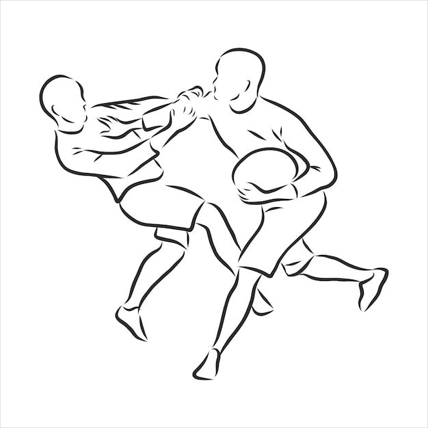 Dynamic Grappling Figures in Monochrome Sketch | Jiffy Designs