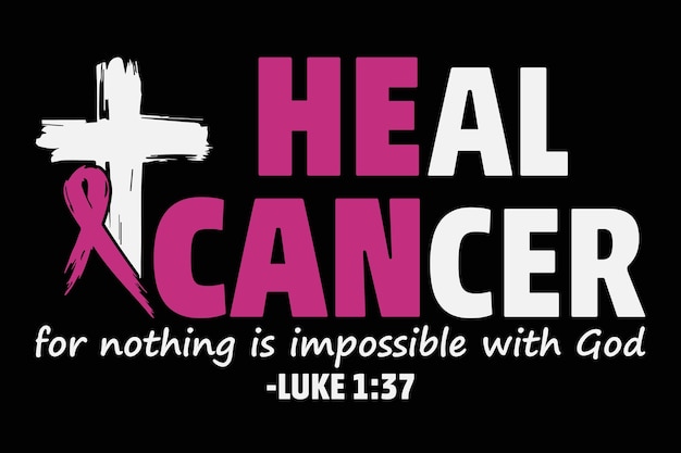 Powerful Faith-Inspired Cancer Awareness Graphic with Bible Verse ...