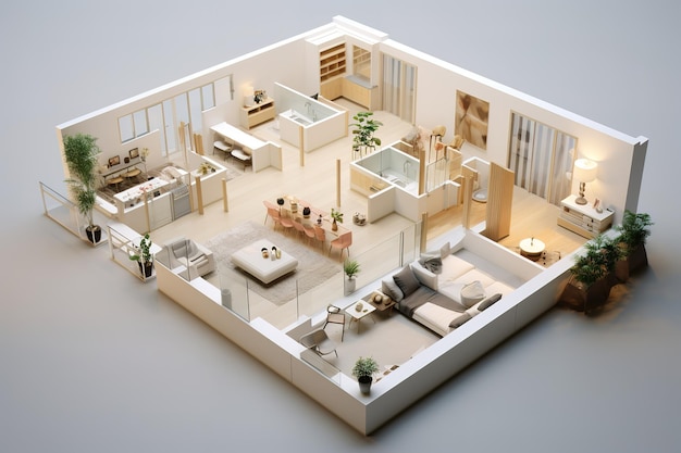 Cozy and Inviting Open-Concept Home Interior Layout | Jiffy Designs