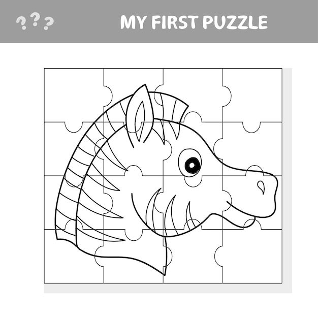 Charming Zebra Puzzle: Discover the Playful Equine | Jiffy Designs