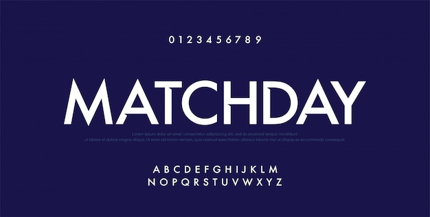 Matchday: A Stylish and Striking Typographic Design | Jiffy Designs