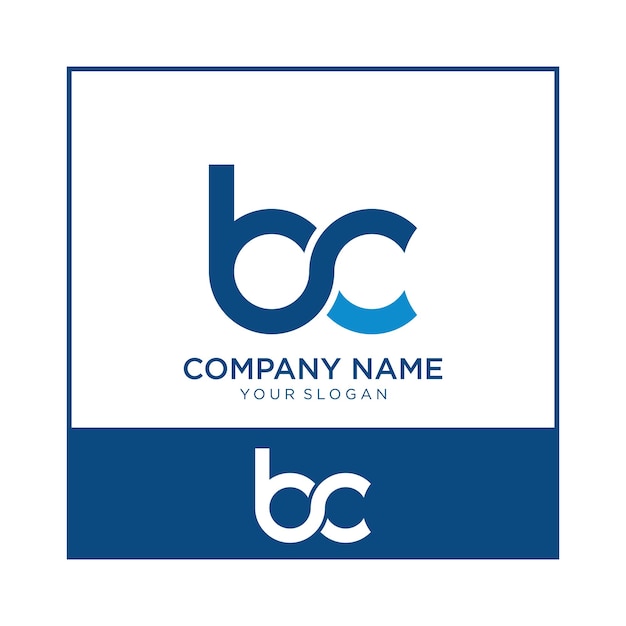 Elegant Blue Monogram Logo with Stylized Company Name | Jiffy Designs