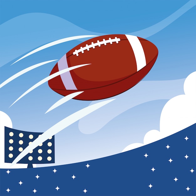 Soaring Football Under Starry Skies | Jiffy Designs