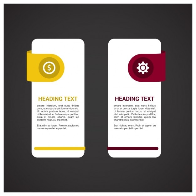 Stylized Mobile Screens with Headings and Icons | Jiffy Designs