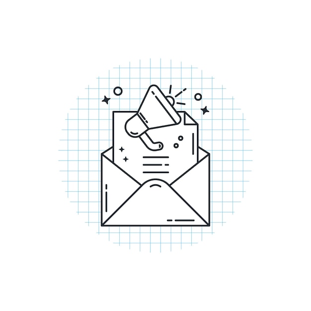 Magical Envelope with Sparkling Stars and Geometric Grid | Jiffy Designs