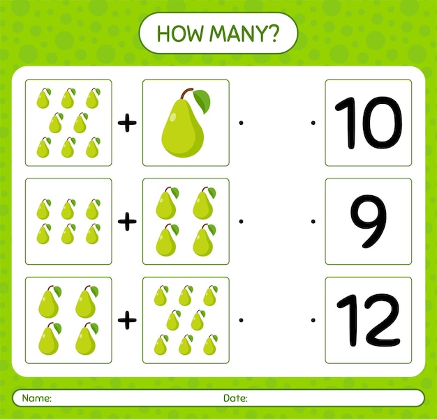 Counting Pears to Solve Math Puzzles | Jiffy Designs