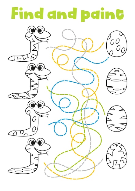 Whimsical Worm Maze: A Playful Find and Paint Adventure | Jiffy Designs