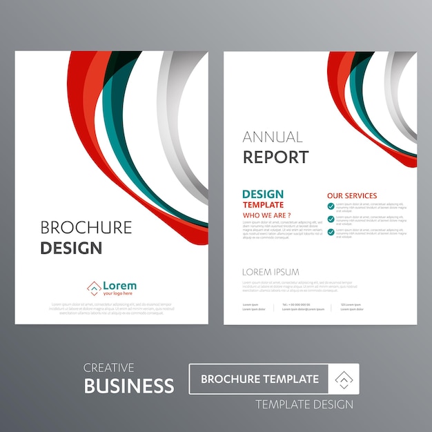Vibrant Curves: Modern Corporate Brochure Design | Jiffy Designs