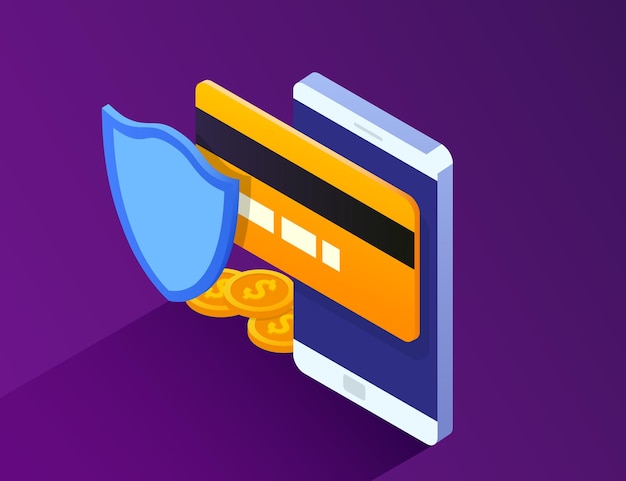 Secure Digital Payments with Shield and Coins | Jiffy Designs