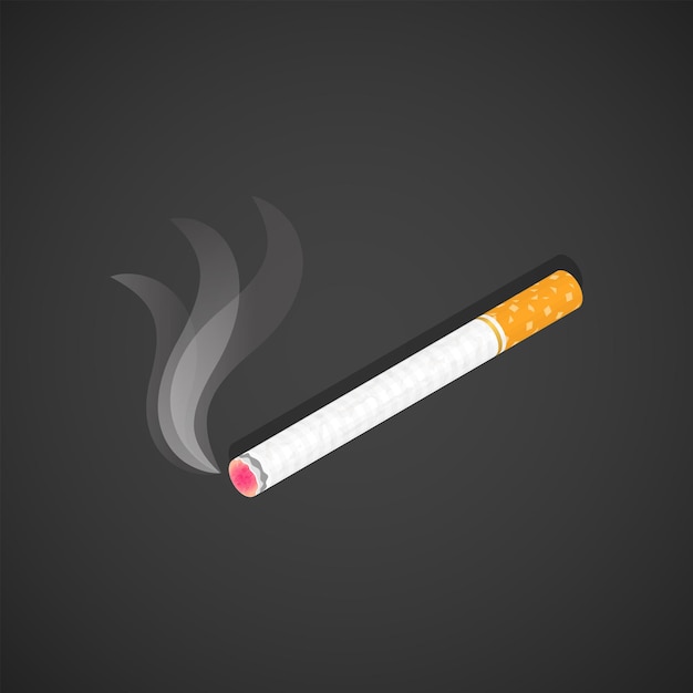 Smoking Cigarette with Wispy Smoke Plumes | Jiffy Designs