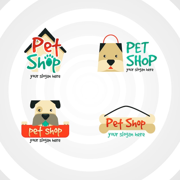 Playful Pet Shop Logos with Adorable Animal Illustrations | Jiffy Designs