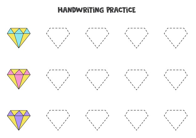 Vibrant Geometric Shapes for Handwriting Practice | Jiffy Designs