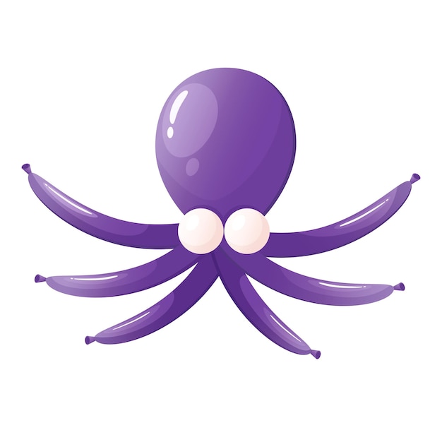 Vibrant Purple Octopus Illustration | Jiffy Designs