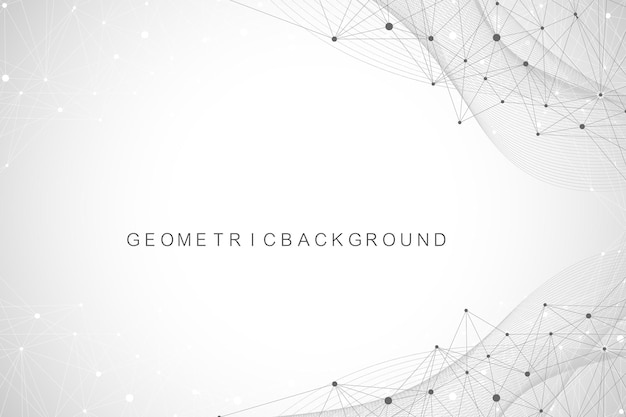 Interconnected Nodes and Geometric Shapes in Minimalist Design | Jiffy ...