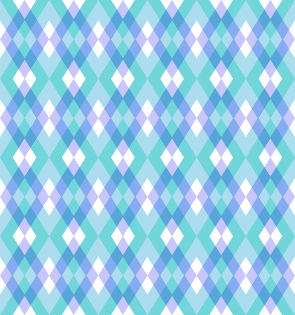 Vibrant Argyle Quilt Pattern in Shades of Blue and Green | Jiffy Designs