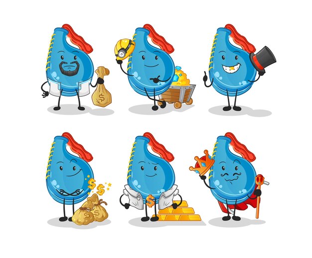 Vibrant Collection of Cheerful Water Drop Mascot Characters | Jiffy Designs