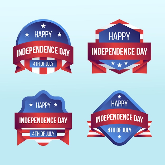 Vibrant Collection of Independence Day Emblems and Banners | Jiffy Designs