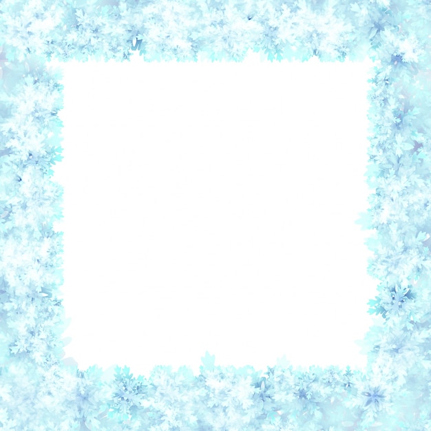 Frozen Frost Frame with Intricate Snowflake Patterns | Jiffy Designs