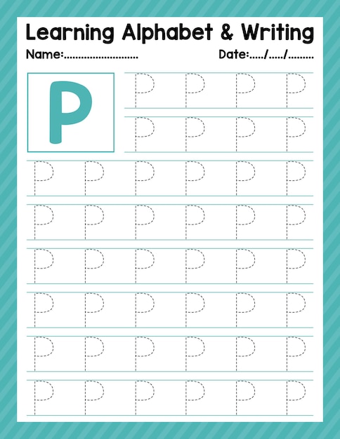 Engaging Alphabet Tracing Worksheet for Early Learners | Jiffy Designs