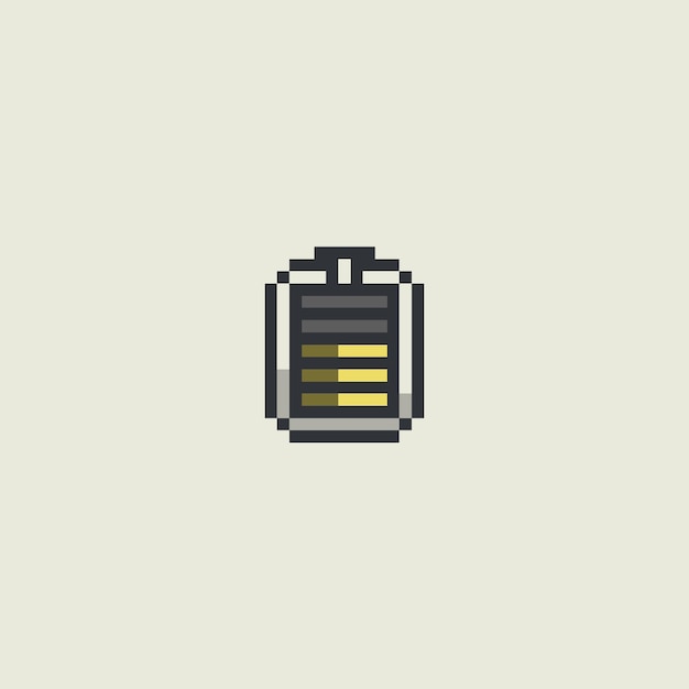Vibrant Pixel Battery Icon for Digital Designs | Jiffy Designs