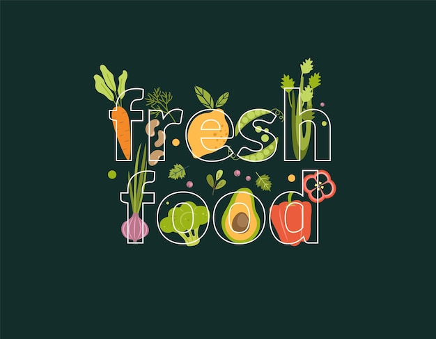 Vibrant Vegetable Lettering with Organic Produce | Jiffy Designs