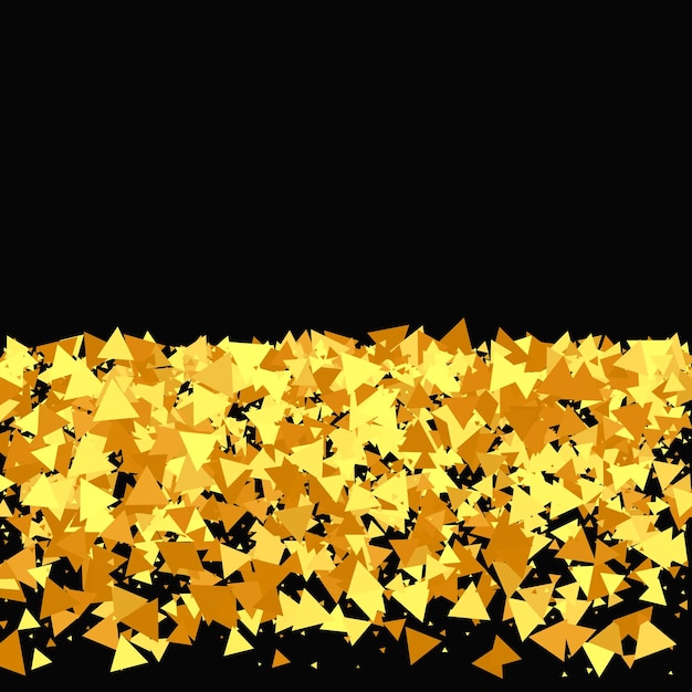 Cascading Golden Triangles Against Ebony Backdrop | Jiffy Designs