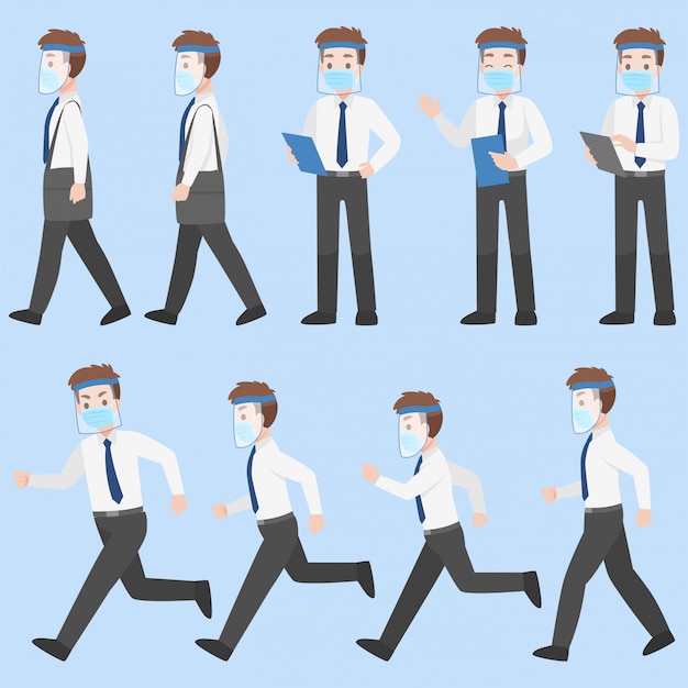 Diverse Collection of Professional Business Figures in Motion | Jiffy ...