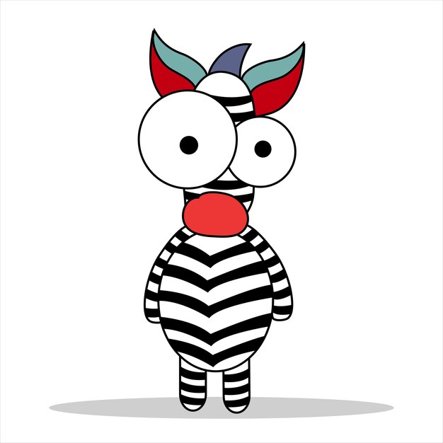 Whimsical Zebra with Bold Geometric Shapes and Patterns | Jiffy Designs