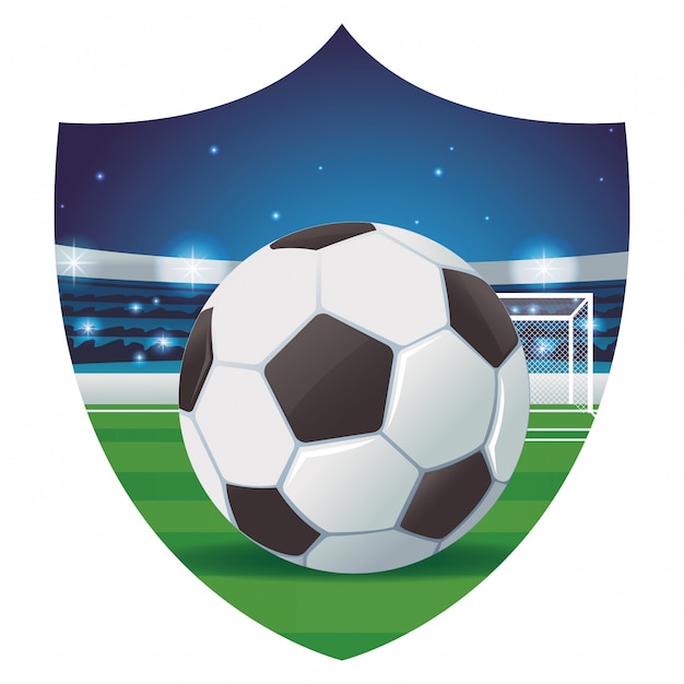 Iconic Soccer Ball on Vibrant Stadium Field | Jiffy Designs