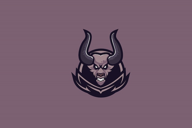 Fierce Minotaur Emblem: A Powerful Mascot Design | Jiffy Designs
