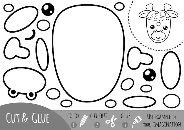 Charming Giraffe and Playful Shapes Cut-and-Glue Craft Set | Jiffy Designs