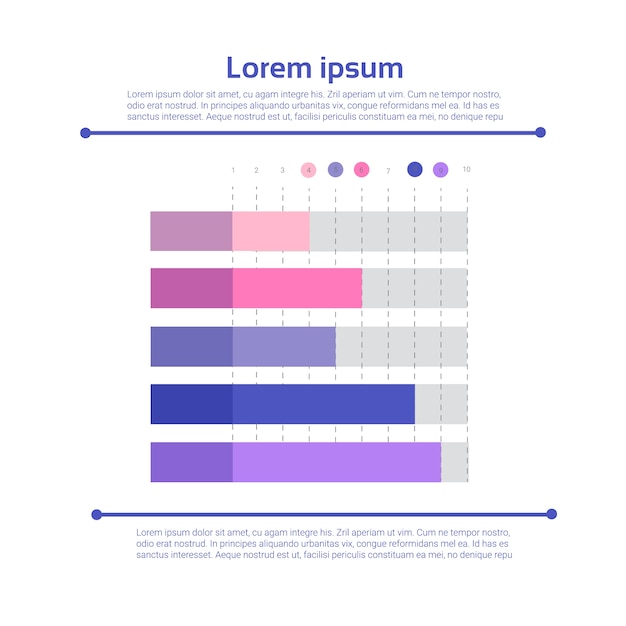 Vibrant Bar Graph Illustration with Lorem Ipsum Text Placeholders ...