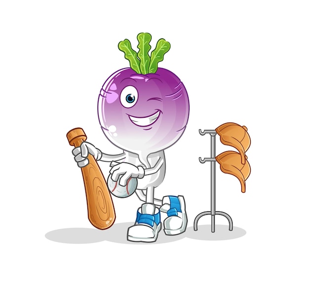 Cheerful Turnip Character Holding Gardening Tools | Jiffy Designs