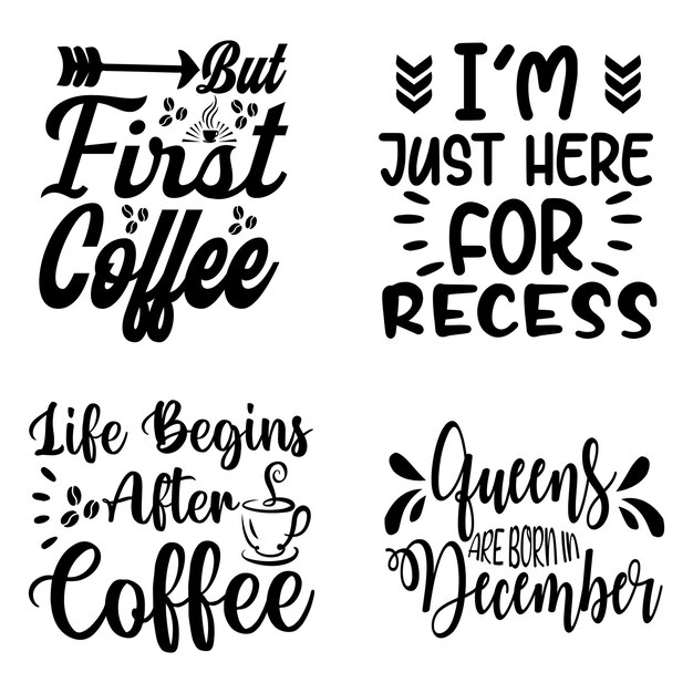 Diverse Collection of Inspiring Coffee-Themed Typographic Designs ...