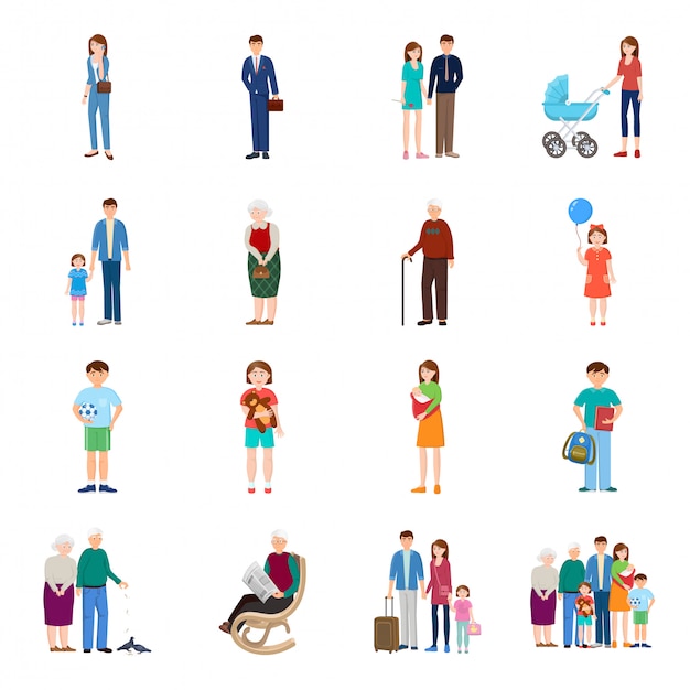 Diverse Collection of Stylized Human Figures for Various Applications ...
