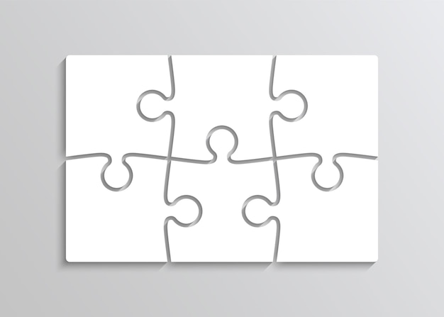 Interconnected Puzzle Pieces in Minimalist Design | Jiffy Designs