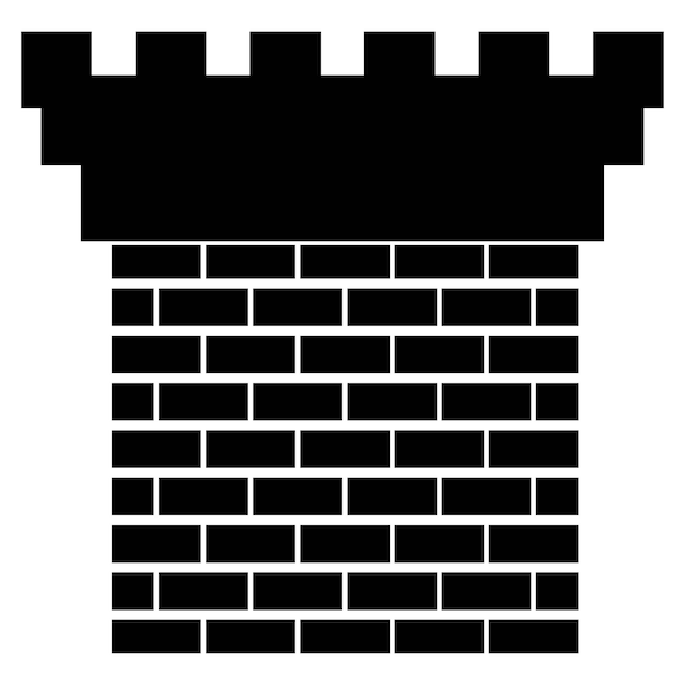 Striking Geometric Castle Wall Silhouette | Jiffy Designs