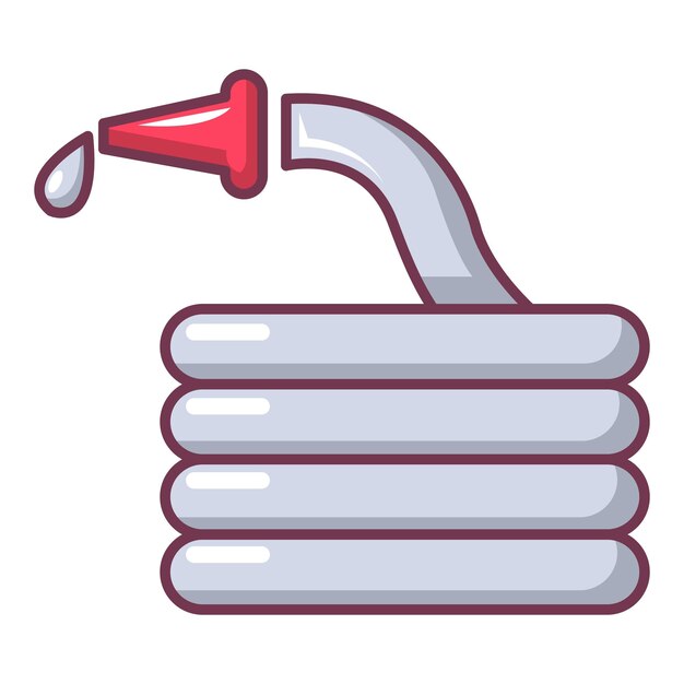 Vibrant Red Hose Coiled Neatly on White Surface | Jiffy Designs